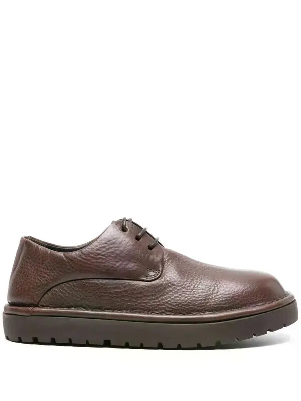 Marsèll Round-toe Leather Oxford Shoes - Brown