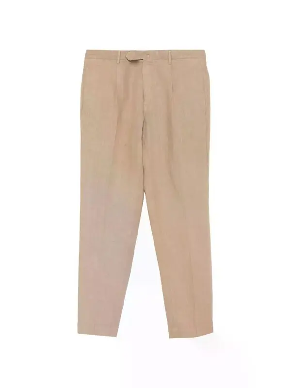 DELL'OGLIO Pleated Trousers - Brown