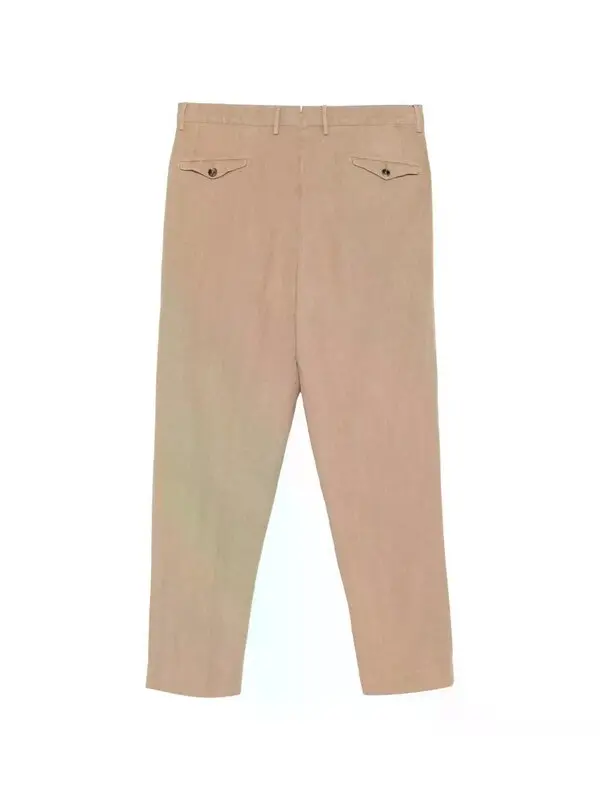 DELL'OGLIO Pleated Trousers - Brown