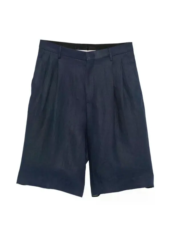 Tagliatore Effie Pleated Shorts - Blue