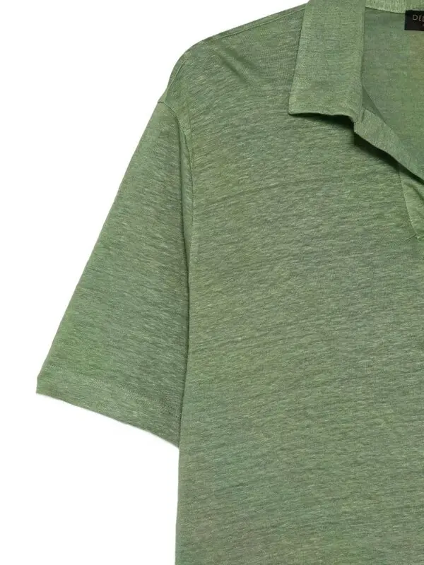 DELL'OGLIO V-neck T-shirt - Green