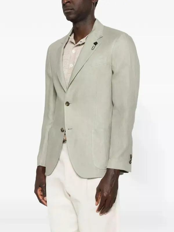 LARDINI Patch-pocket Jacket - Green