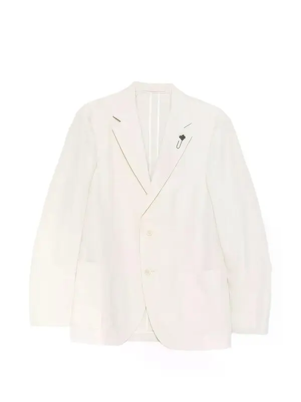 LARDINI Patch-pocket Blazer - Neutrals