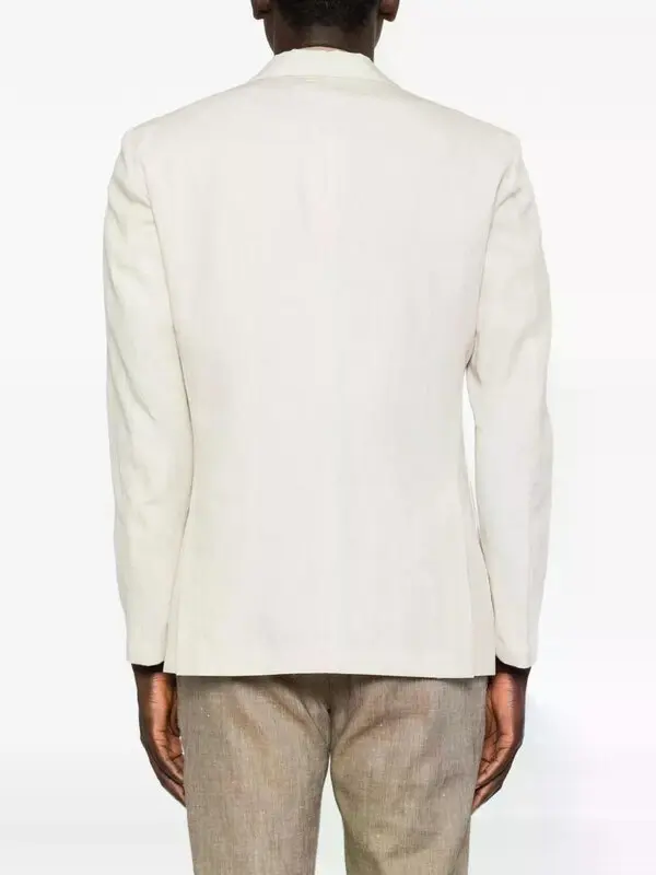 LARDINI Patch-pocket Blazer - Neutrals