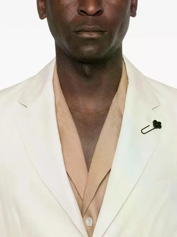 LARDINI Patch-pocket Blazer - Neutrals