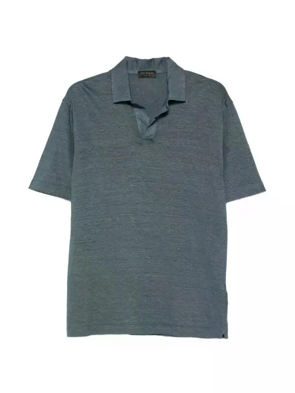 DELL'OGLIO V-neck T-shirt - Blue