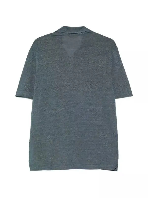 DELL'OGLIO V-neck T-shirt - Blue