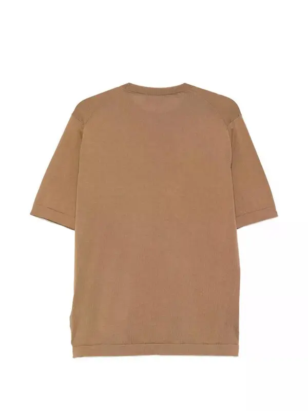 DELL'OGLIO Crew-neck T-shirt - Neutrals