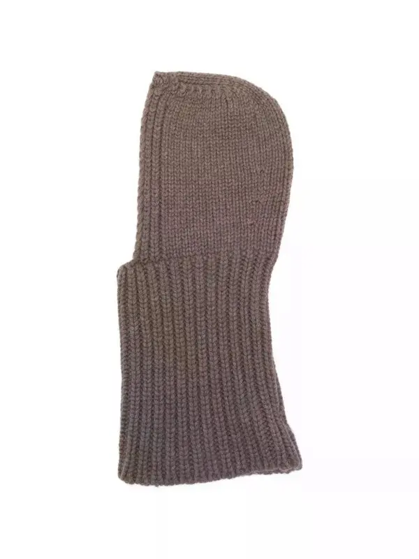 BLANCA VITA Ribbed Balaclava - Brown