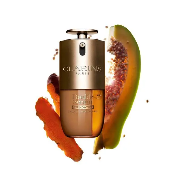 Clarins Double Serum® Foundation: Luminous Foundation With Skincare Benefits - D2n