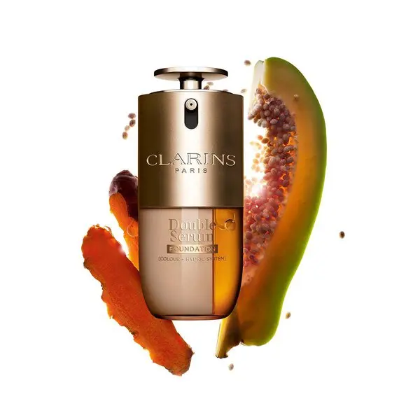 Clarins Double Serum® Foundation: Luminous Foundation With Skincare Benefits - L4n
