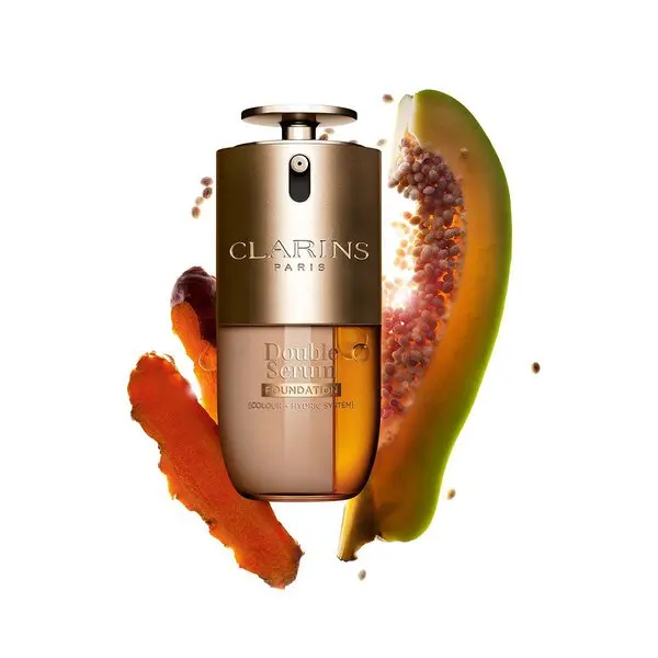 Clarins Double Serum® Foundation: Luminous Foundation With Skincare Benefits - L6n