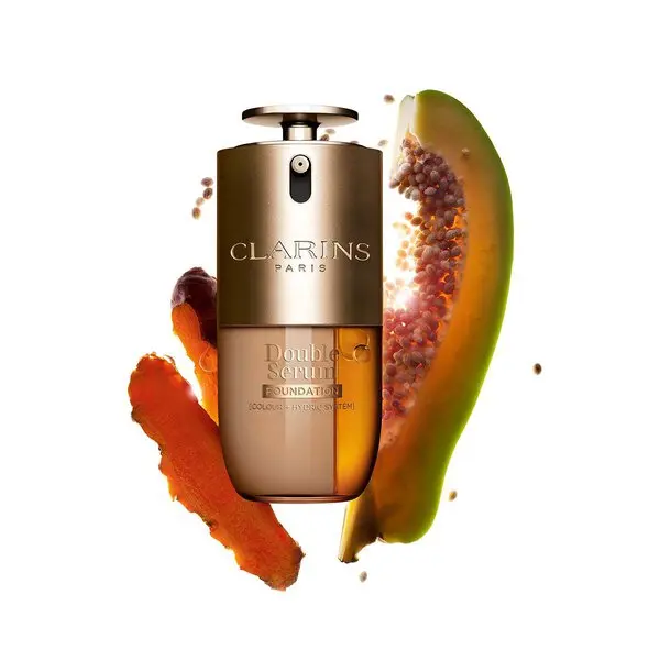 Clarins Double Serum® Foundation: Luminous Foundation With Skincare Benefits - M4w