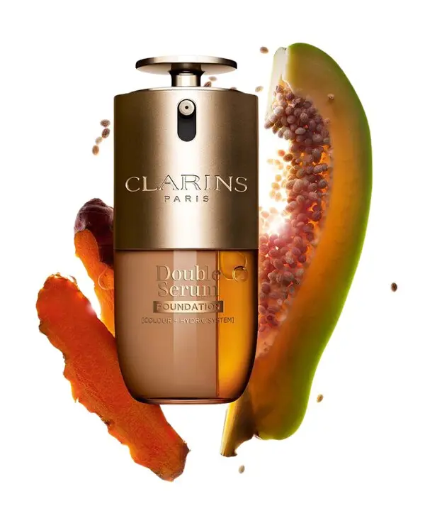 Clarins Double Serum Foundation: Luminous Foundation With Skincare Benefits - M5c
