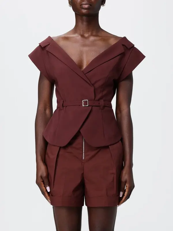 Patrizia Pepe Viscose Vest - Brown