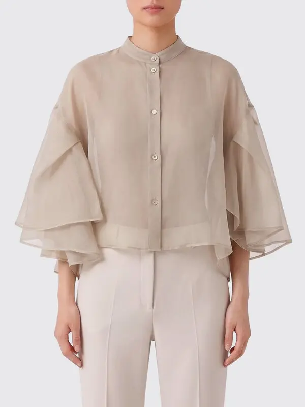 Max Mara Buttoned Top - Beige