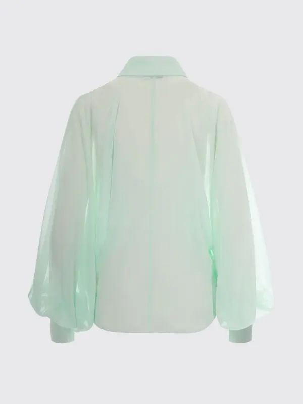 Patrizia Pepe Polyester Crêpe Shirt With Balloon Sleeves