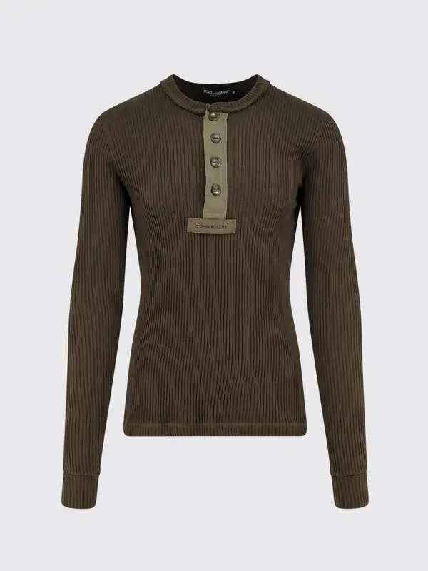 Dolce & Gabbana Ribbed Cotton T-shirt