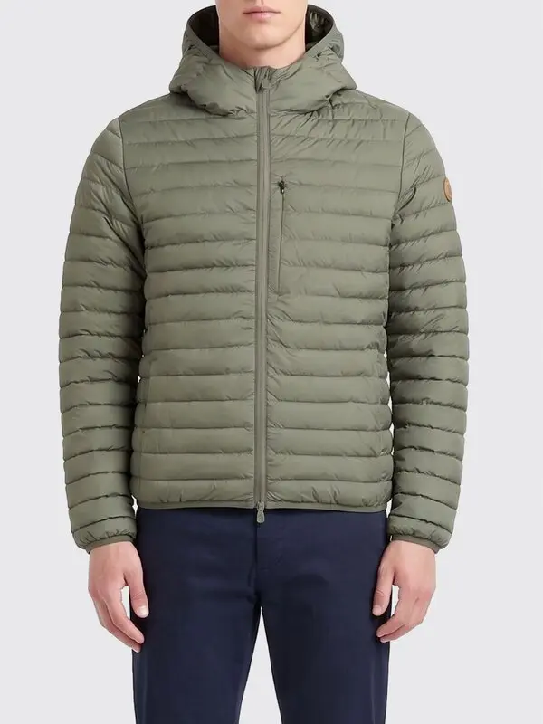 SAVE THE DUCK Quilted Hooded Jacket - Green