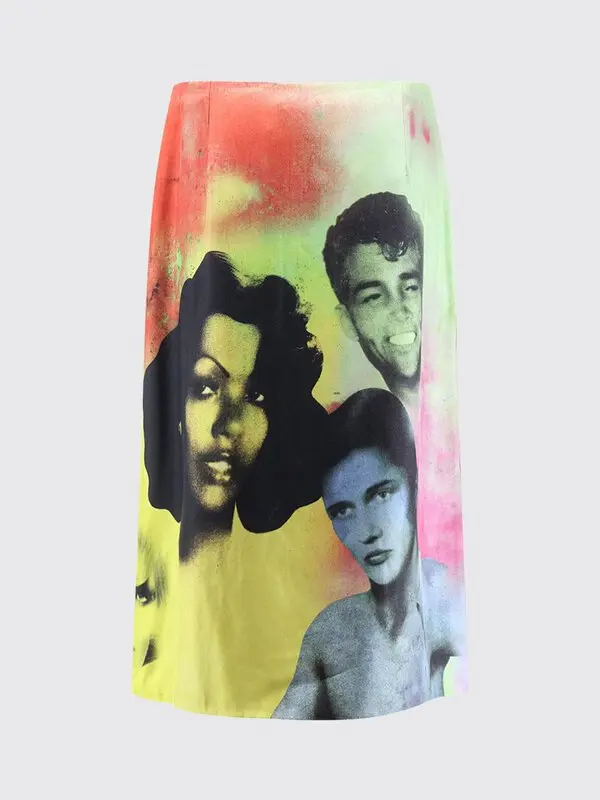 Versace Printed Midi Skirt