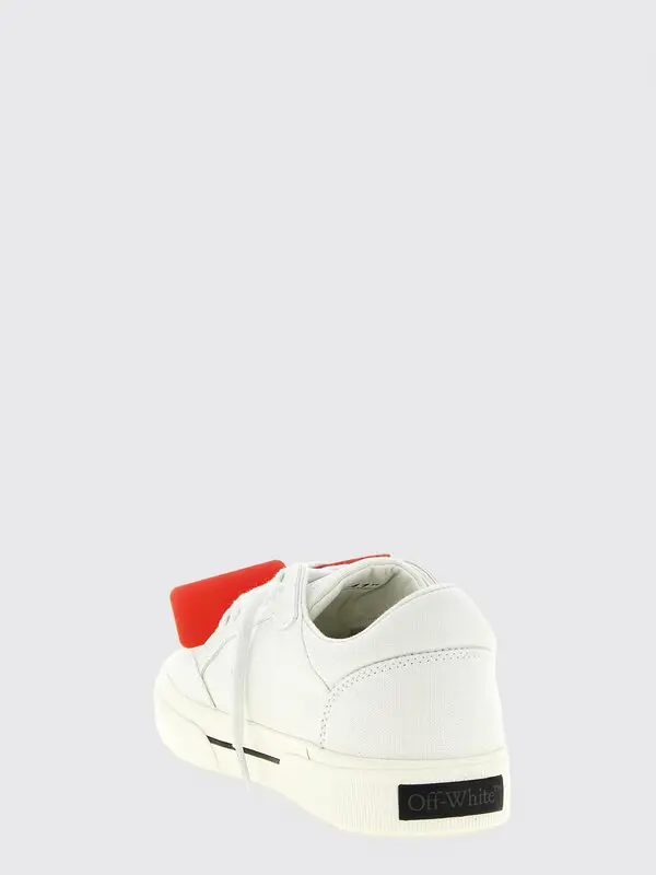 Off-White Vulcanized Canvas Low Top Sneakers - White