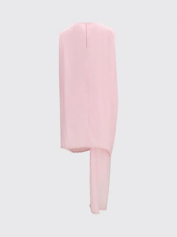 Jacquemus Cotton Blend Asymmetric Dress - Pink