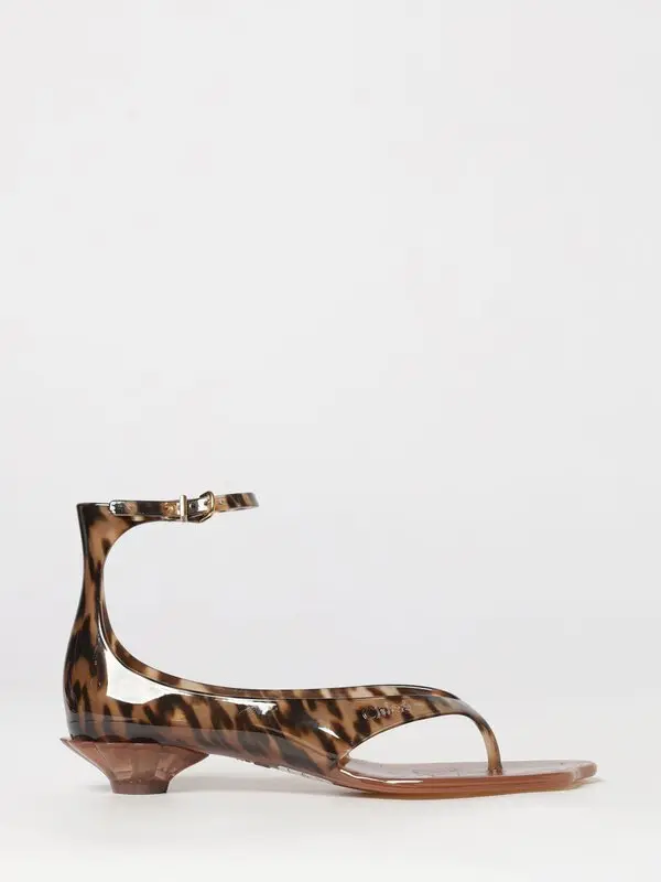 Chloé Jelly Pvc Animal Print Thong Sandals - Multicolor