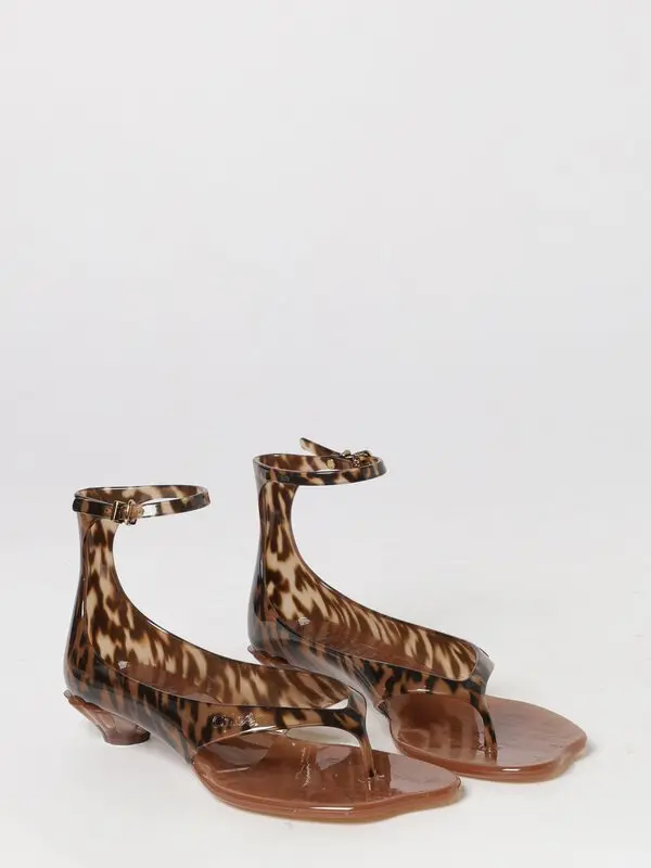 Chloé Jelly Pvc Animal Print Thong Sandals - Multicolor