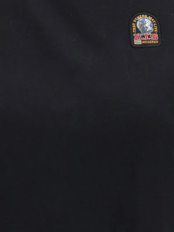 PARAJUMPERS Cotton T-shirt With Logo Detail - Black