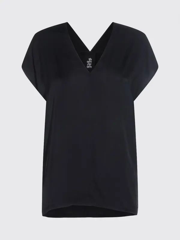 THOM KROM Viscose V-neck Top