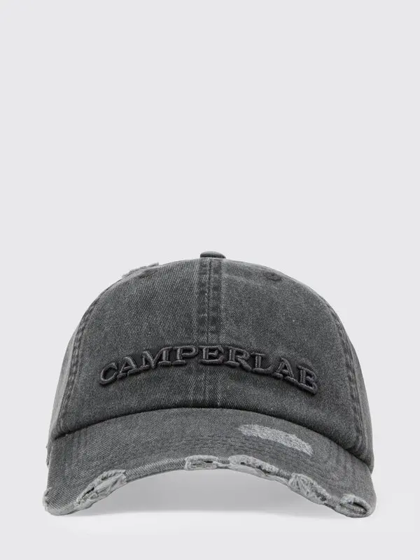 Camper Logo Worn Denim Baseball Cap - Grey