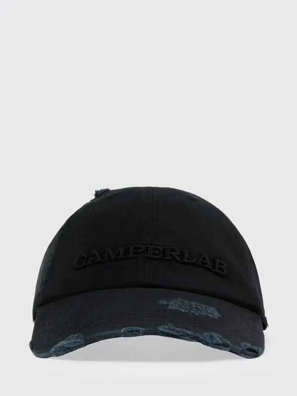 Camper Logo Embroidered Cotton Baseball Cap - Black