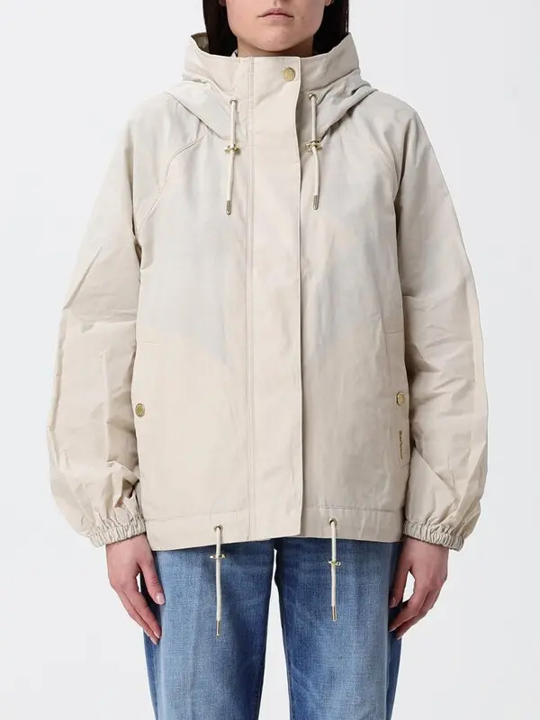 Barbour Hawkridge Hooded Rain Windbreaker - Beige