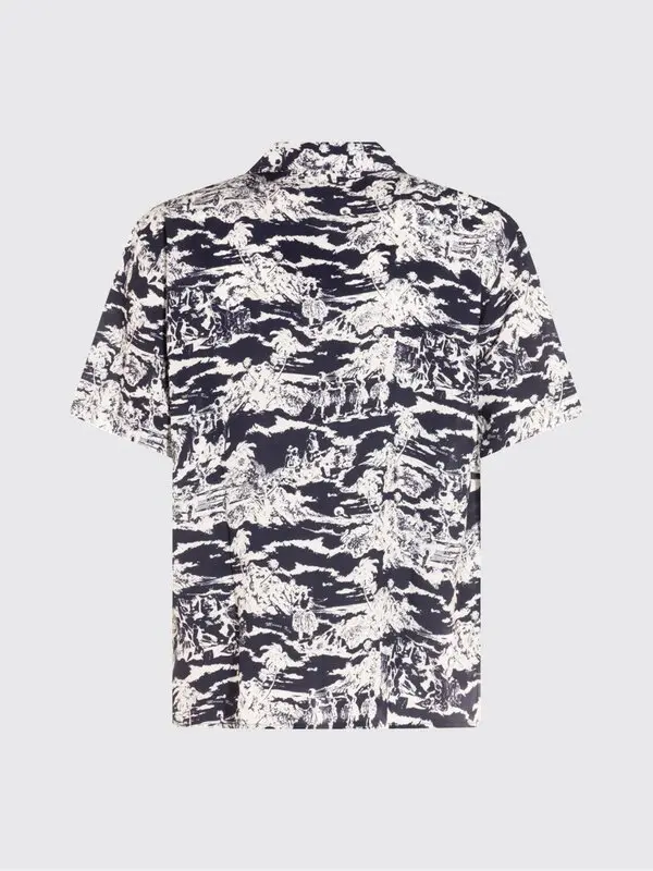 MAUNA KEA Printed Viscose Casual Shirt - Blue