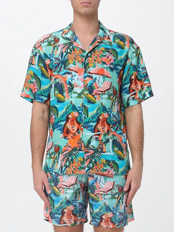 MAUNA KEA Printed Viscose Casual Shirt - Wine