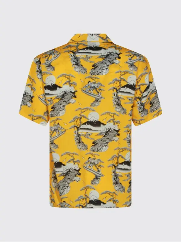 MAUNA KEA Printed Viscose Casual Shirt - Yellow
