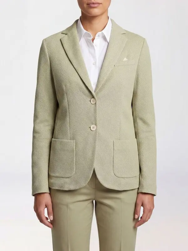 CIRCOLO 1901 Single-breasted Jacket With Notched Lapel - Green