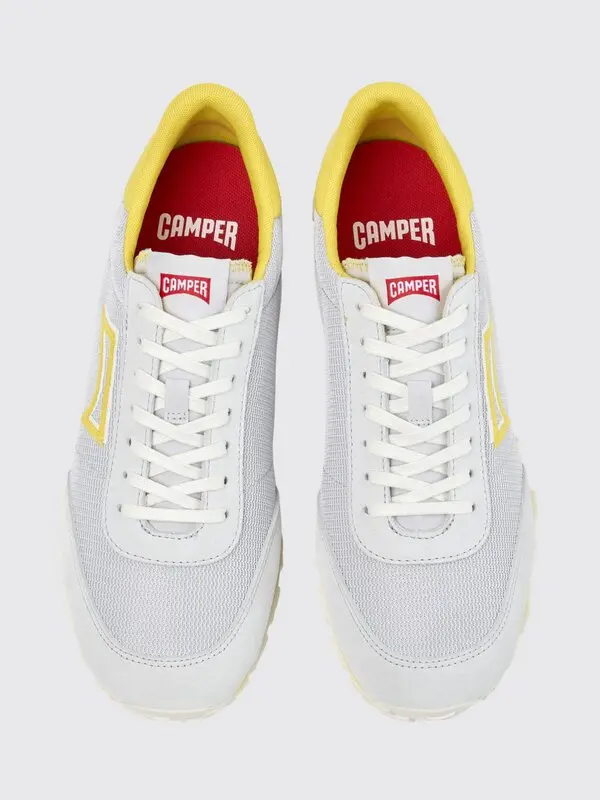 Camper Drift Walk Recycled Fabric And Suede Sneakers - Grey