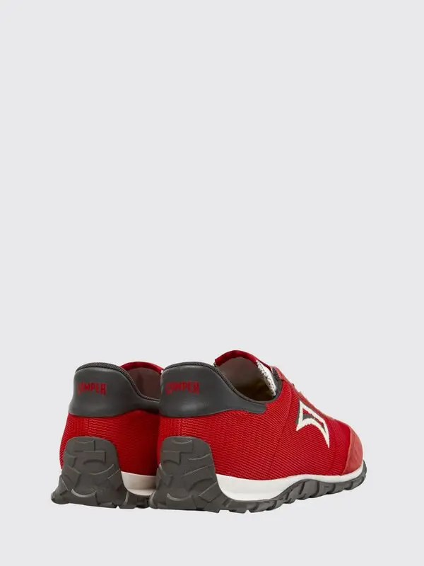 Camper Drift Walk Sneakers In Recycled Fabric And Suede - Red