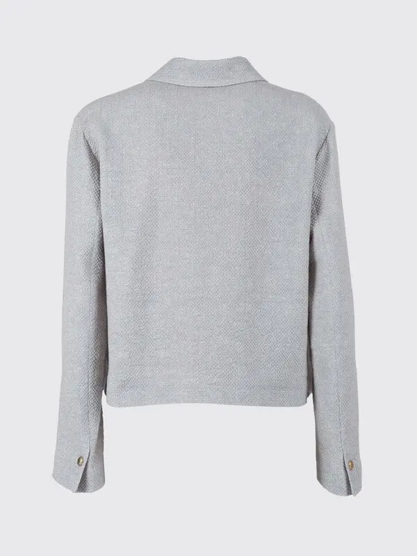 CIRCOLO 1901 Linen And Cotton Jacket - Grey