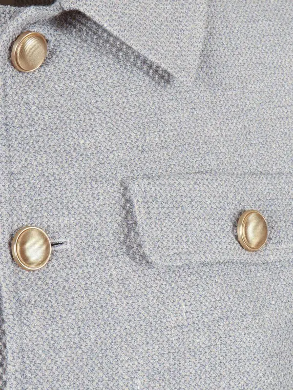 CIRCOLO 1901 Linen And Cotton Jacket - Grey