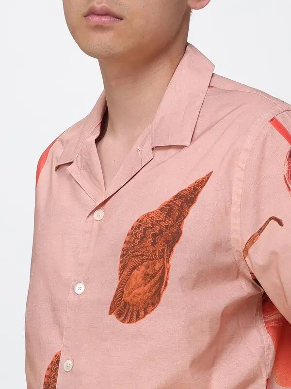 Paul Smith Printed Short Sleeve Shirt - Orange