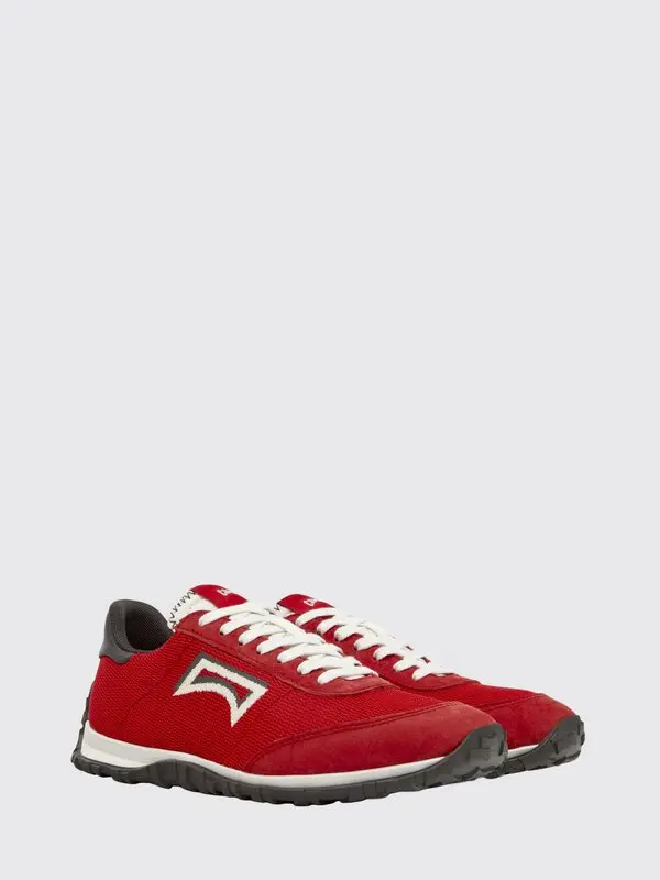 Camper Drift Walk Sneakers In Recycled Polyester And Leather - Red
