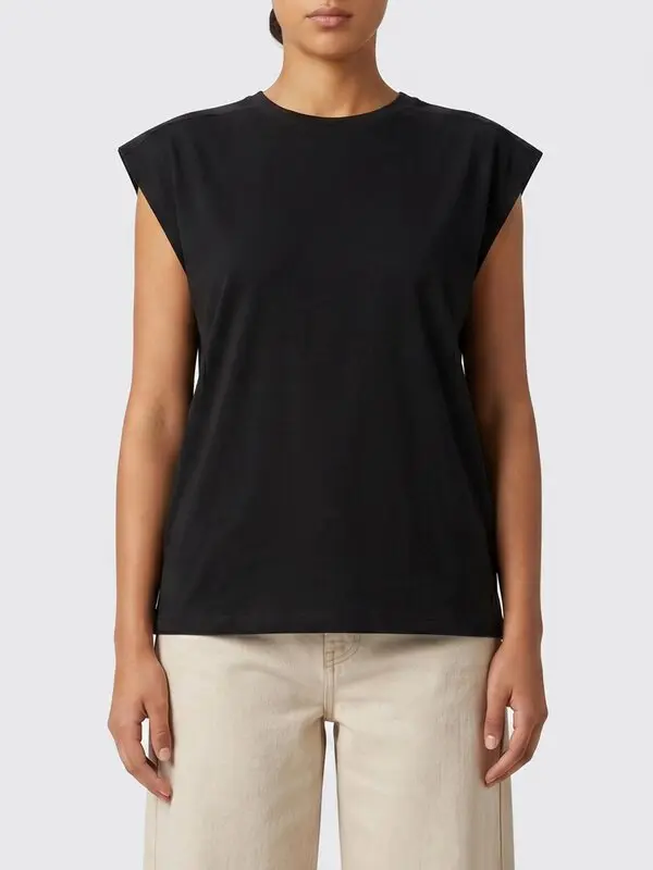 THOM KROM Sleeveless Cotton Blend Top - Black