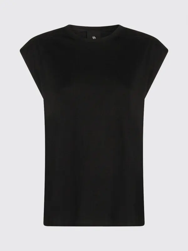 THOM KROM Sleeveless Cotton Blend Top - Black