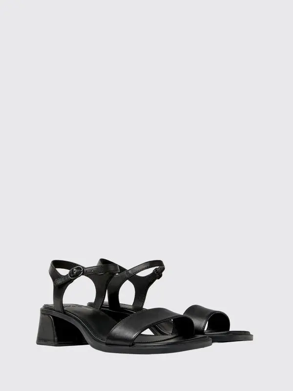 Camper Kora Leather Sandals - Black