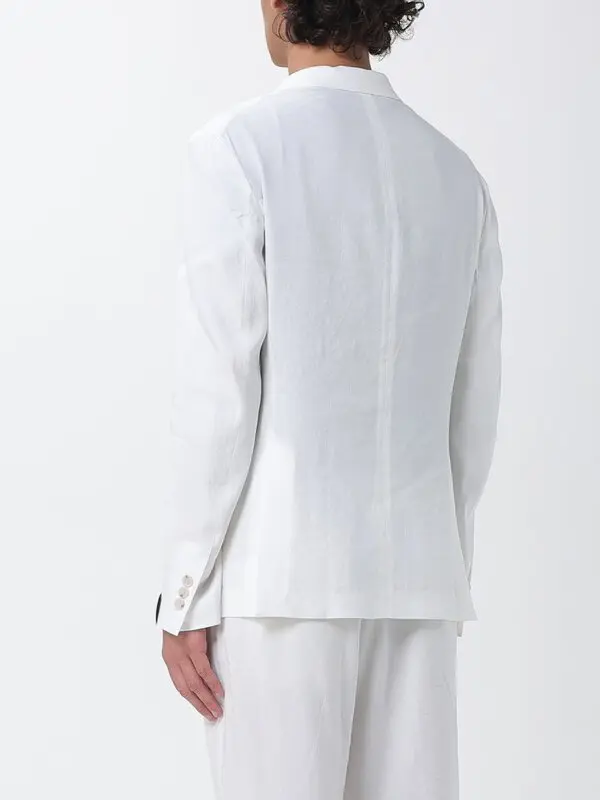 PAOLO PECORA Double Breasted Blazer - White