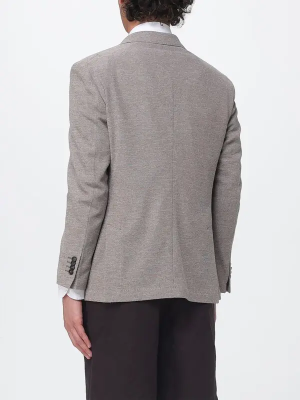 MANUEL RITZ Single-breasted Blazer With Notch Lapel - Beige