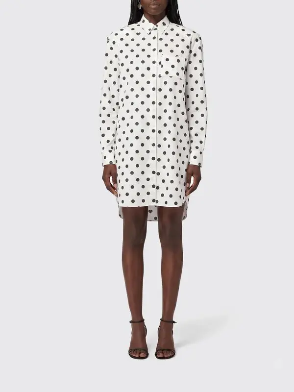 Fiorucci Polka Dot Cotton Shirt Dress