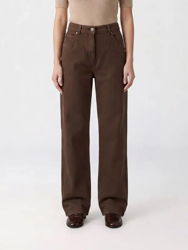 THE ROW Straight Leg Jeans - Brown